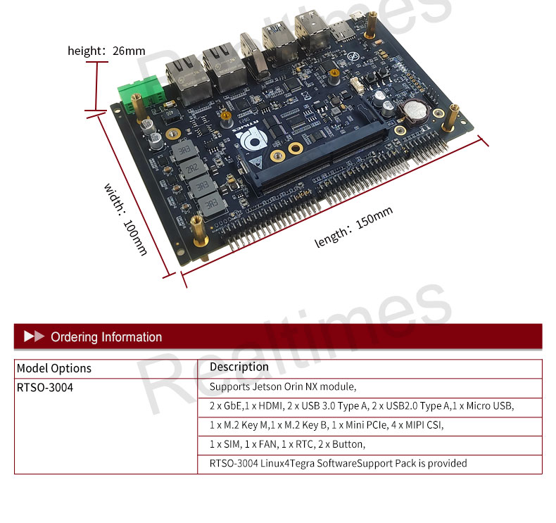 PREVIOUS： Jetson Orin Nano Module NEXT： Orin Nano Carrier board RTSO-3004